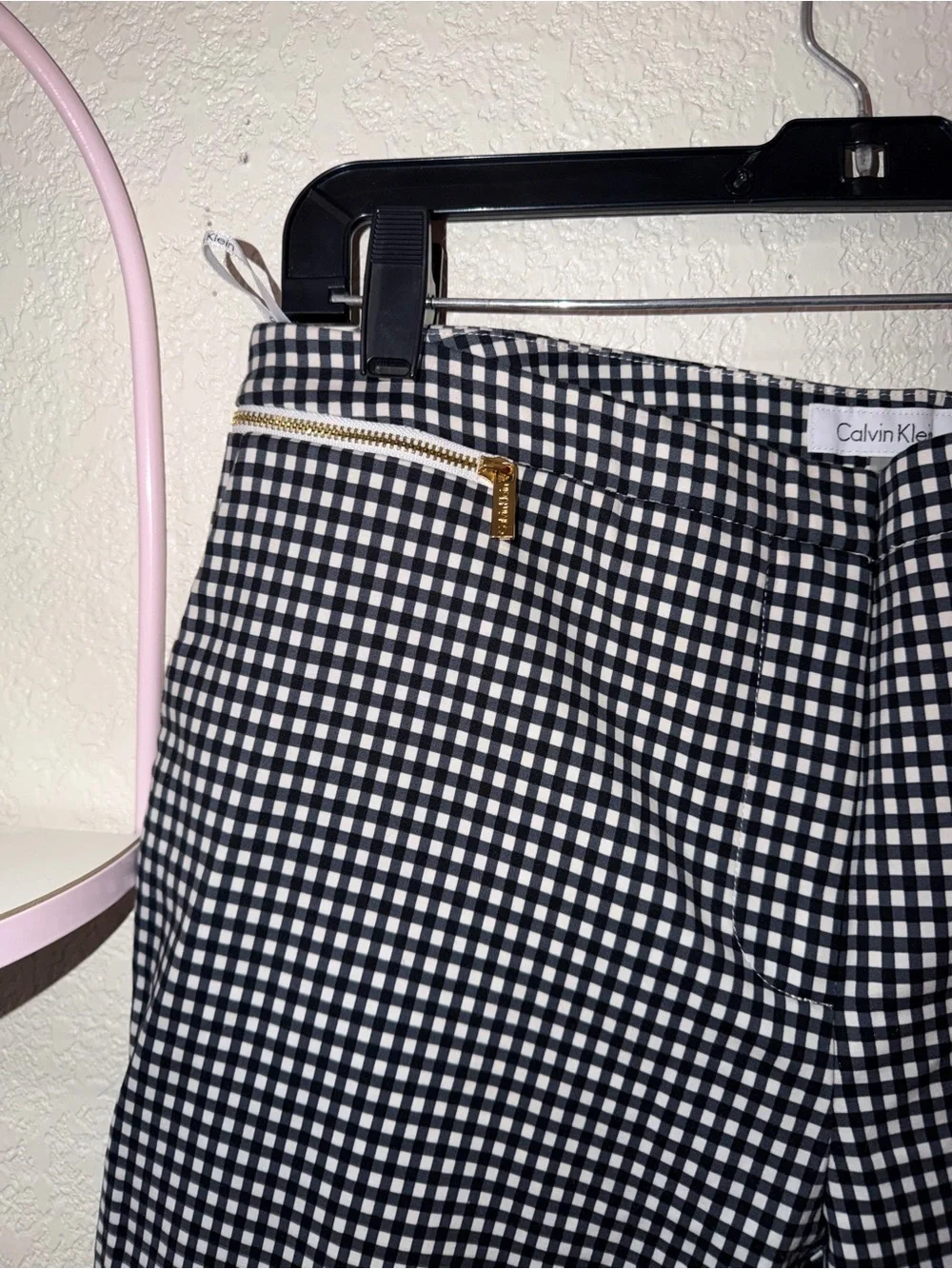 Calvin Klein | Pants & Jumpsuits | Calvin Klein Black And White Gingham ...